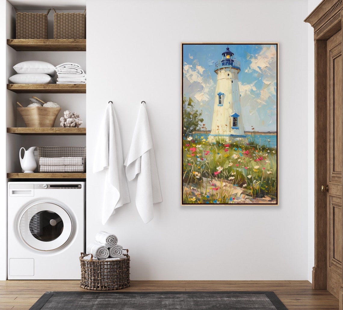 Lighthouse Oil Painting ,original Painting, One of a Kind, Wall Decor ...