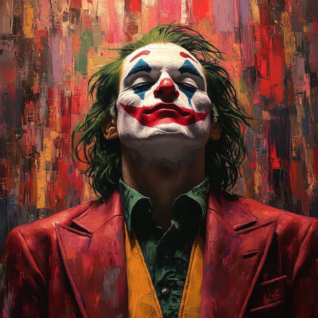 Joker- Original Oil Painting on Canvas, One of a Kind, Wall Decor, Home ...