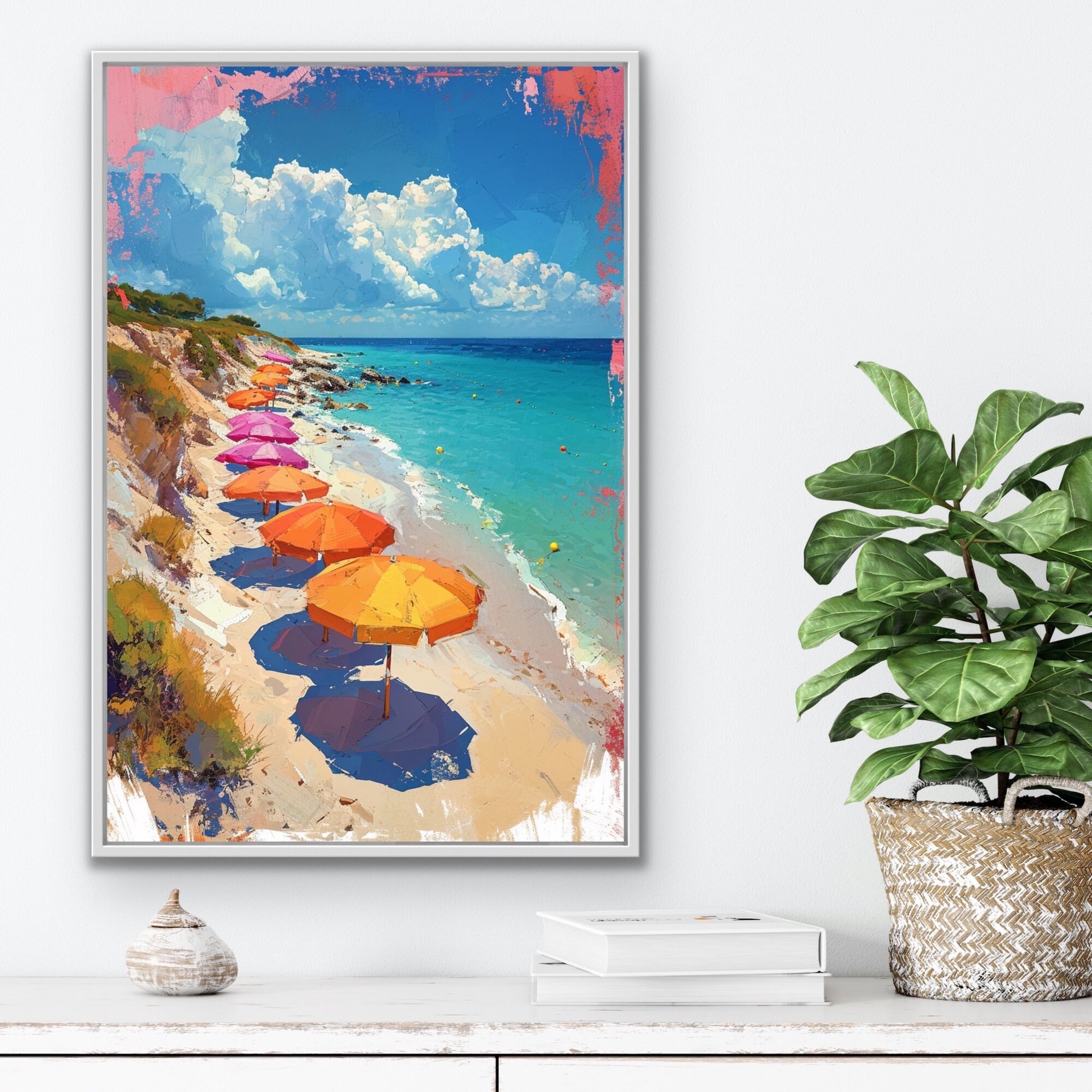 Summer Oil Painting ,original Painting, One of a Kind, Wall Decor, Home ...