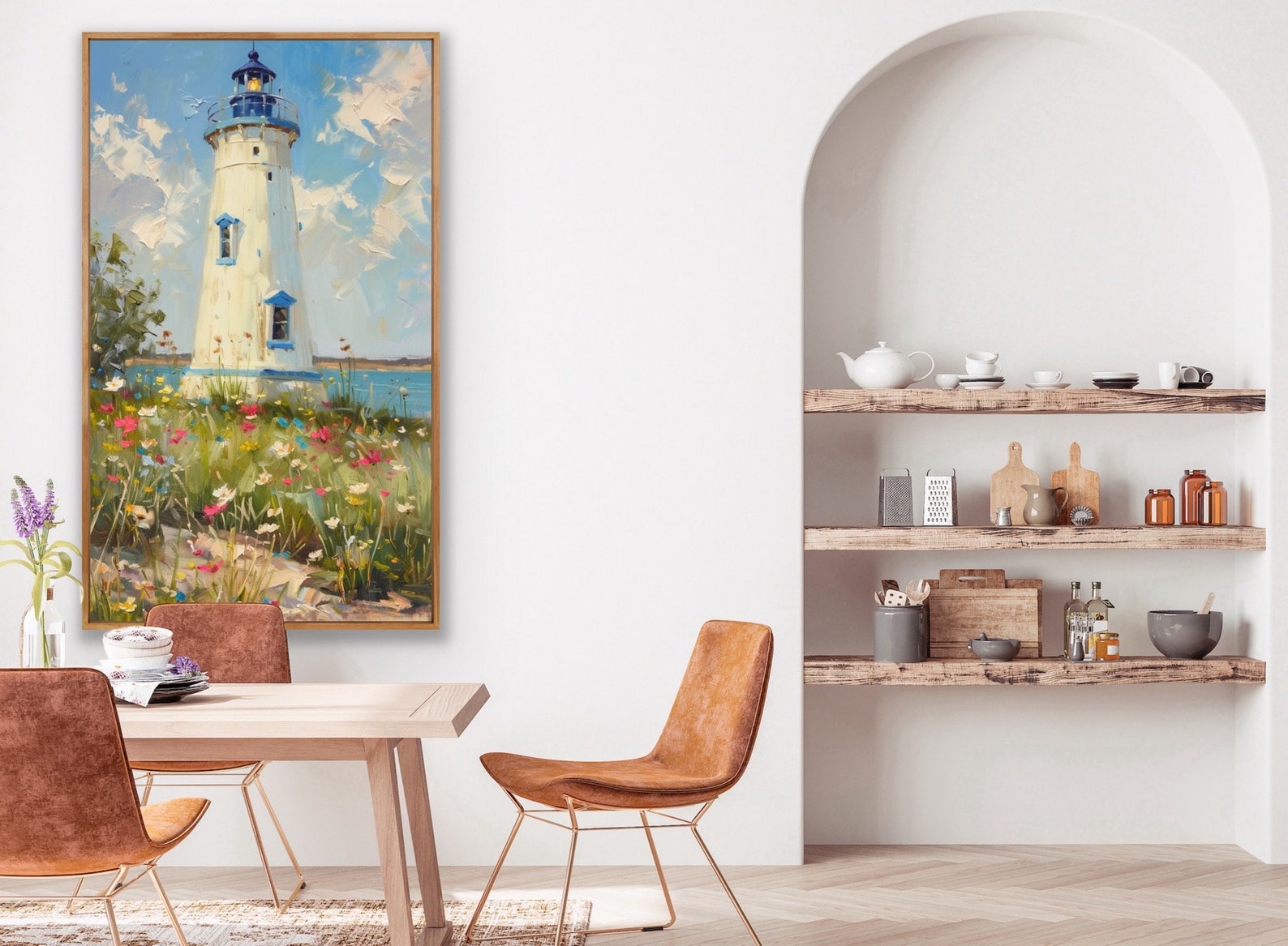 Lighthouse Oil Painting ,original Painting, One of a Kind, Wall Decor ...