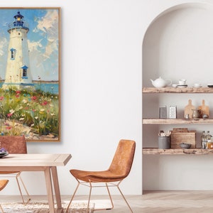 Lighthouse Oil Painting ,original Painting, One of a Kind, Wall Decor ...