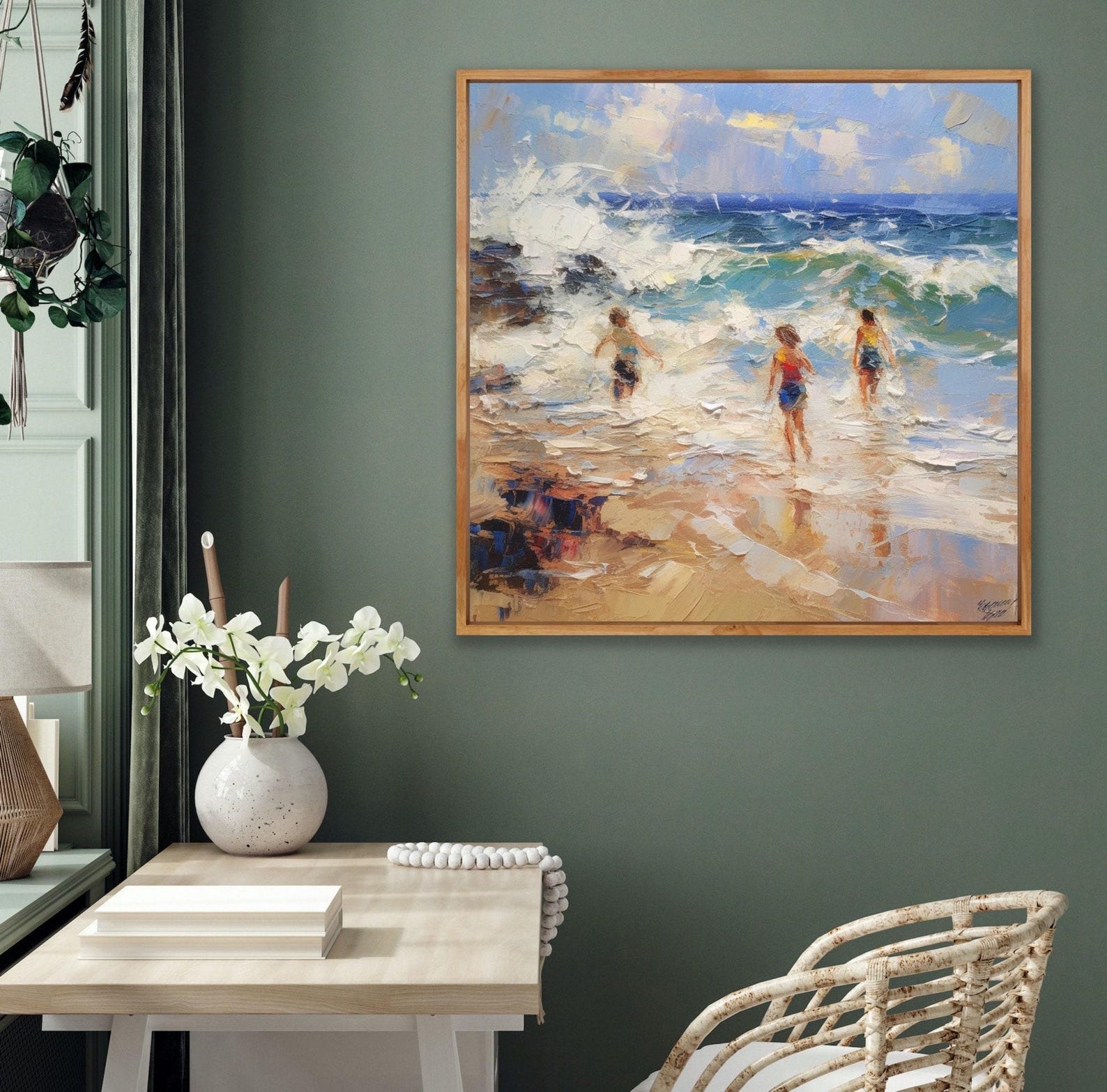 Summer ,original Painting, One of a Kind, Wall Decor, Home Decoration ...