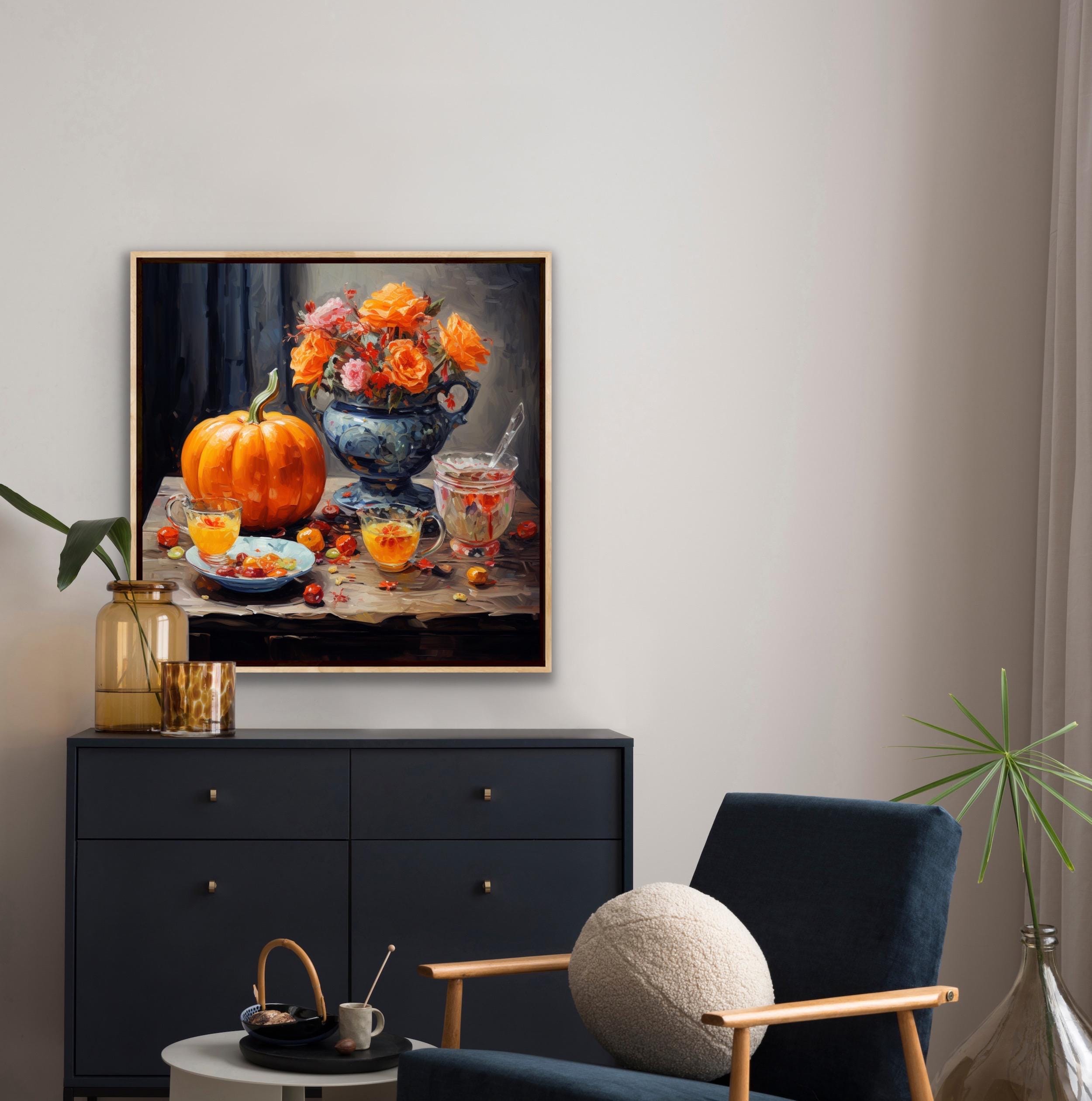 Harvest Haunt Original Oil Painting, Size 36x36 Inches, One of a Kind ...