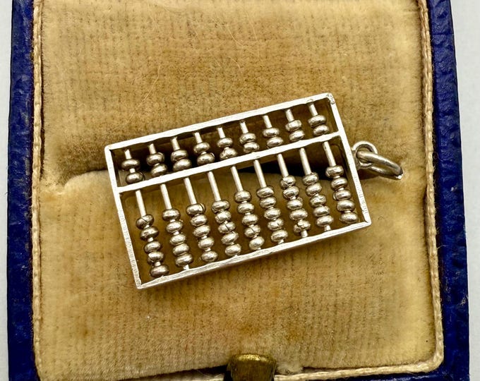 Vintage Sterling Silver Abacus Charm - Etsy