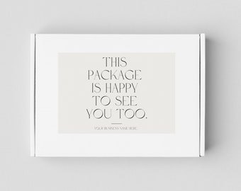 Editable Box Label Template Canva, Custom Packaging Labels, Order ...