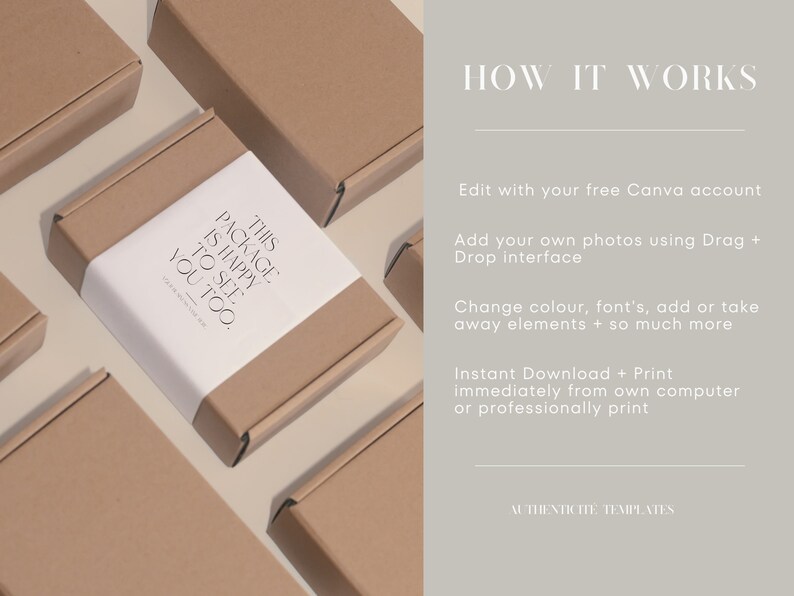 Editable Box Label Template Custom Packaging Labels Order Packaging