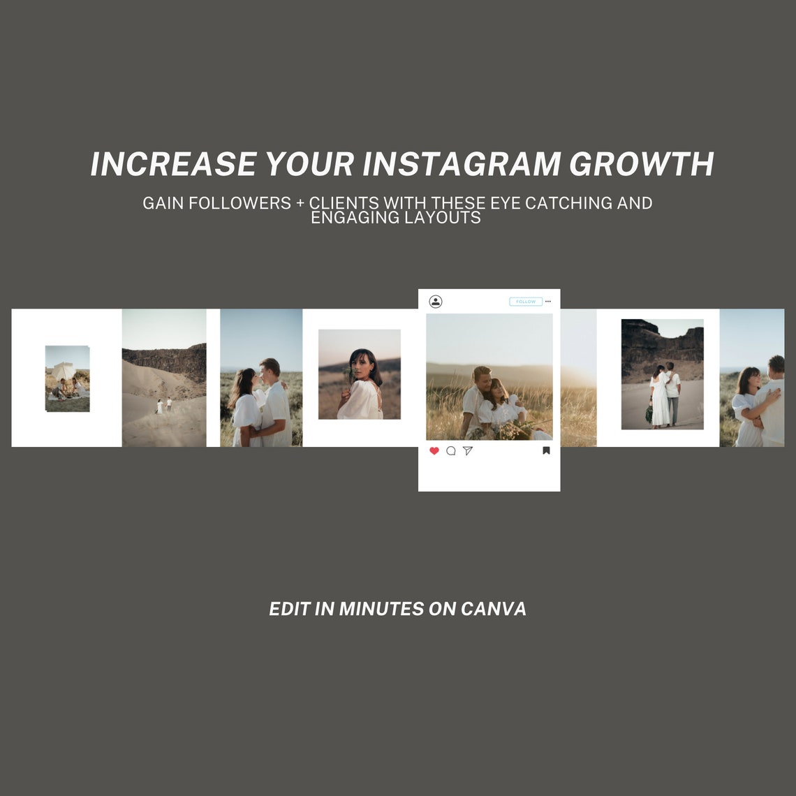Instagram Carousel, Template for Influencers and Photographers, Slide ...