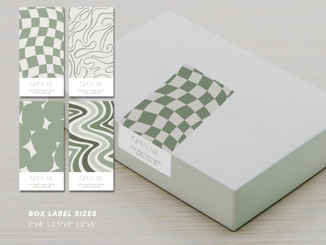 Editable Box Label Template, Custom Packaging Labels, Order Packaging ...