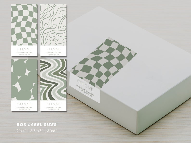 Editable Box Label Template, Custom Packaging Labels, Order Packaging ...