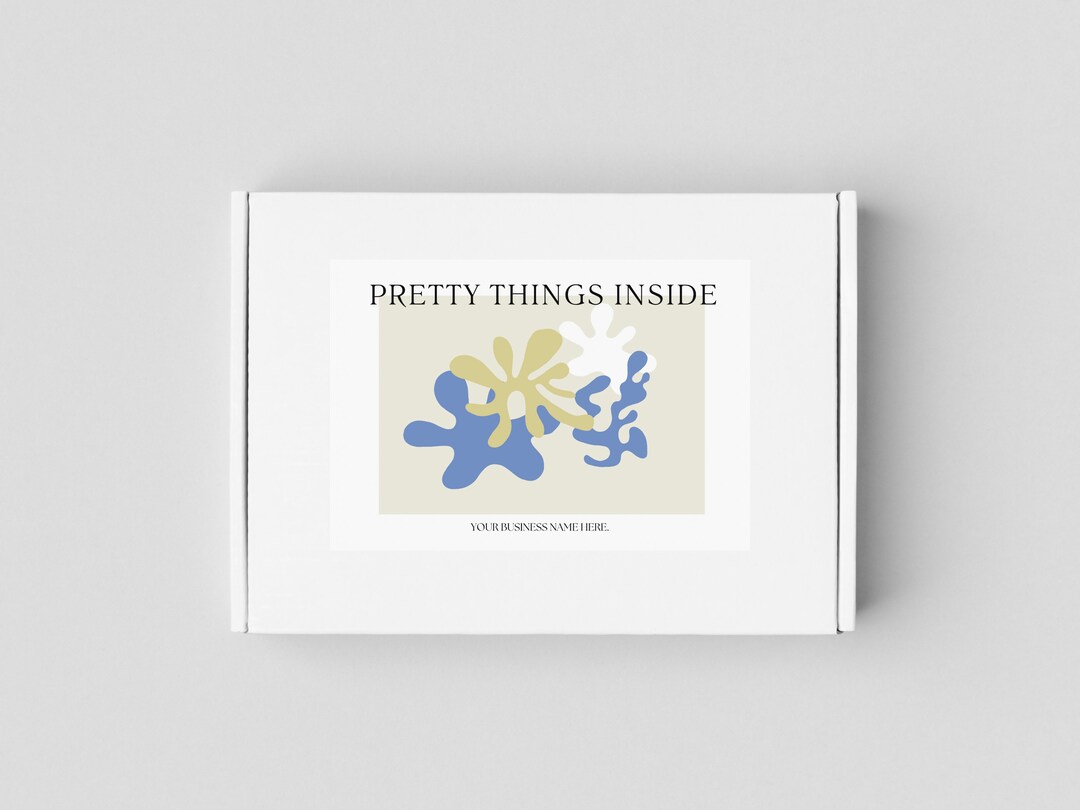 Editable Box Label Template, Custom Packaging Labels, Order Packaging ...