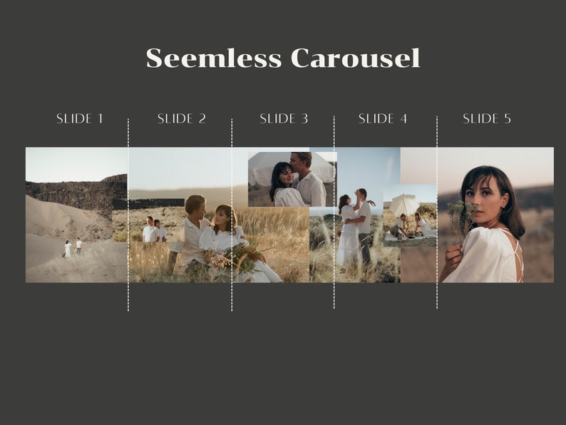 Instagram Carousel, Template for Influencers and Photographers, Slide ...