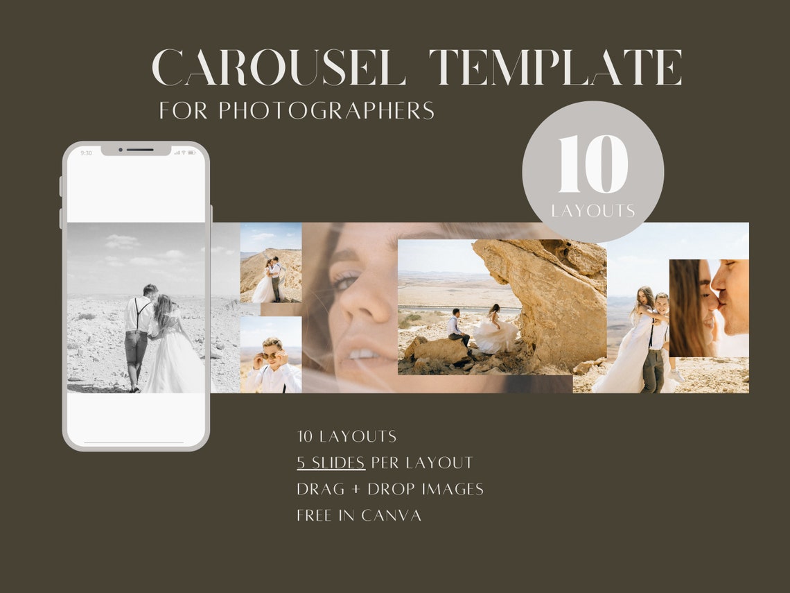 Modern Instagram Carousel Template for Influencers and - Etsy