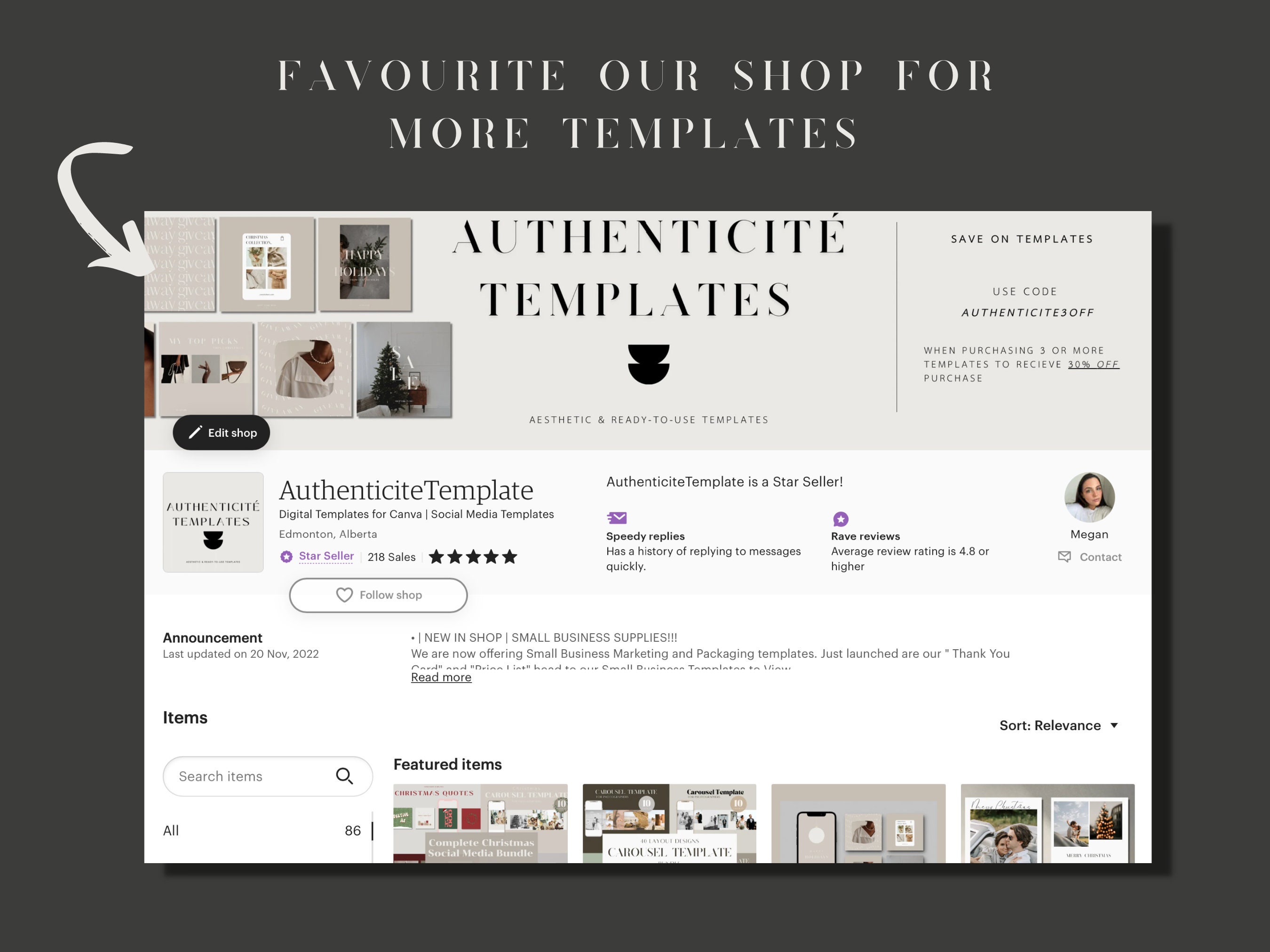 Instagram Carousel, Template for Influencers and Photographers, Slide ...