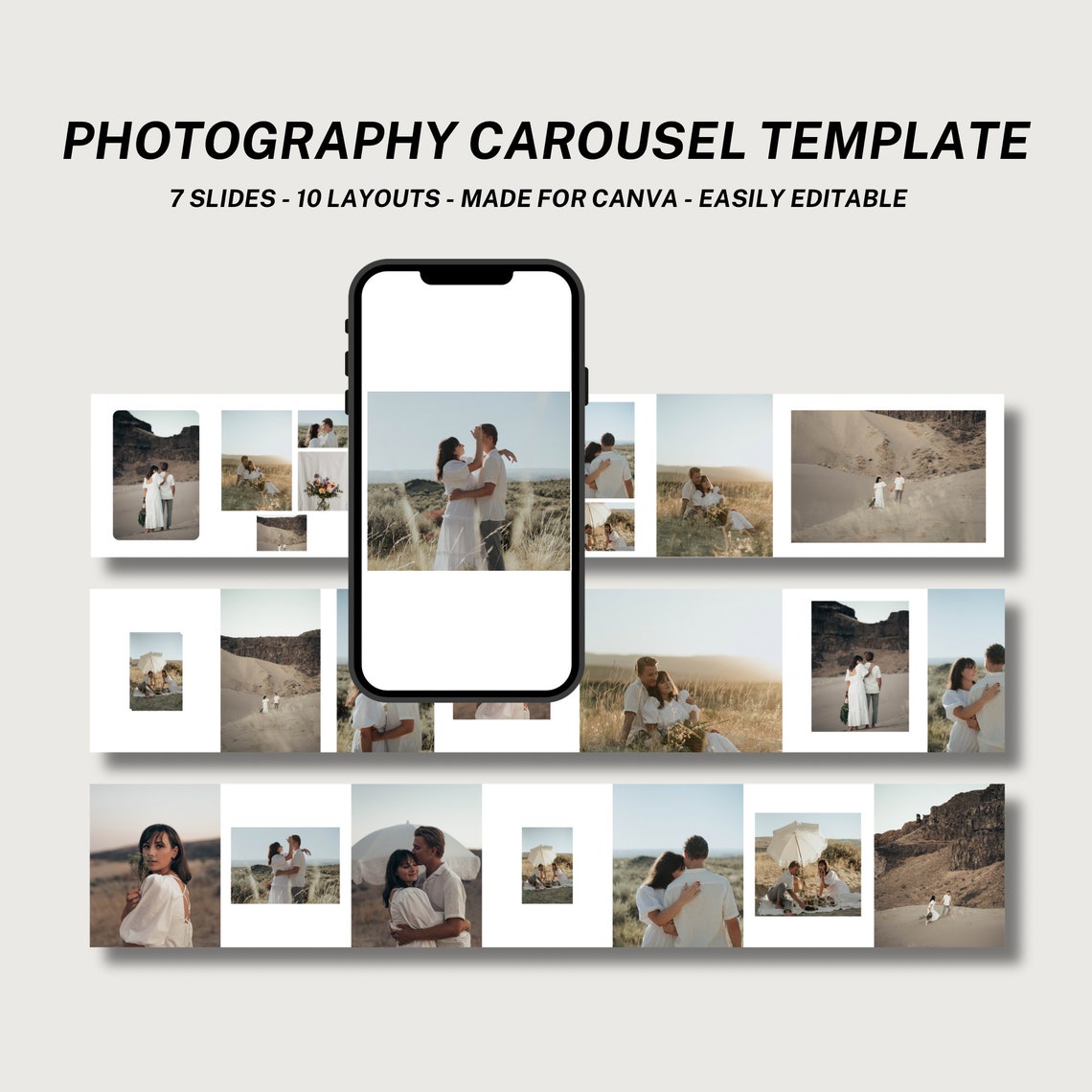Instagram Carousel, Template for Influencers and Photographers, Slide ...