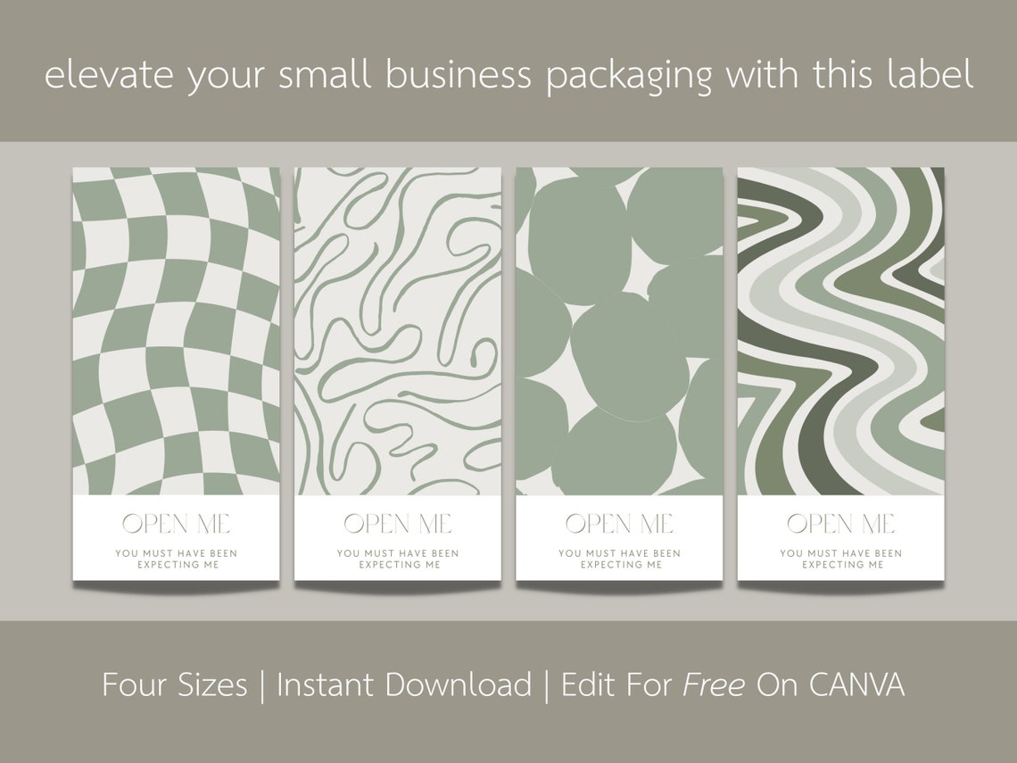 Editable Box Label Template, Custom Packaging Labels, Order Packaging ...