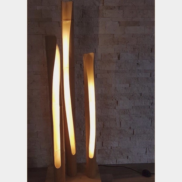 Rustic Wood Lamp - Etsy