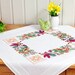 Fall Harvest Themed Tablecloth Stamped Cross Stitch DIY Kit - Etsy