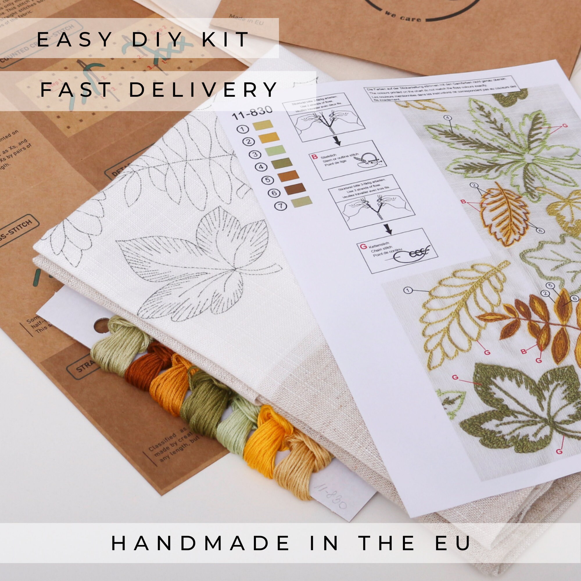 Fall Table Decor DIY Embroidery Kit First Day of Fall Table - Etsy