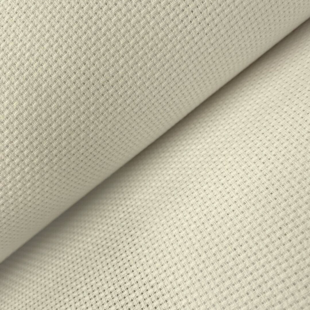 11 Count Aida Cloth for Cross Stitch, Cream Evenweave Cotton Cross ...