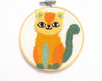 Cat Punch Needle Pattern - Etsy