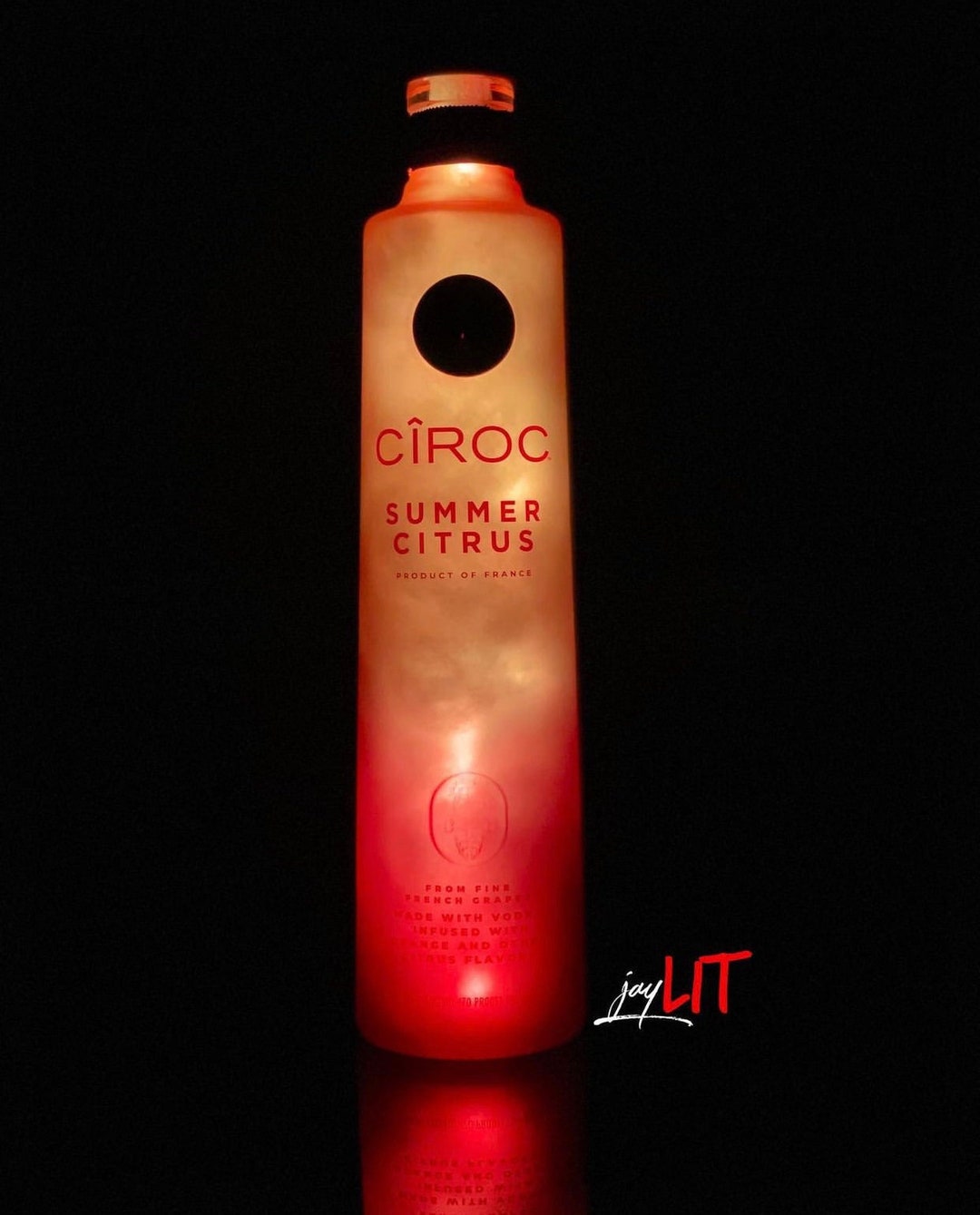 Ciroc Summer Citrus Vodka 750ML L.E.D. Bottle Lamp Controlled by Your ...