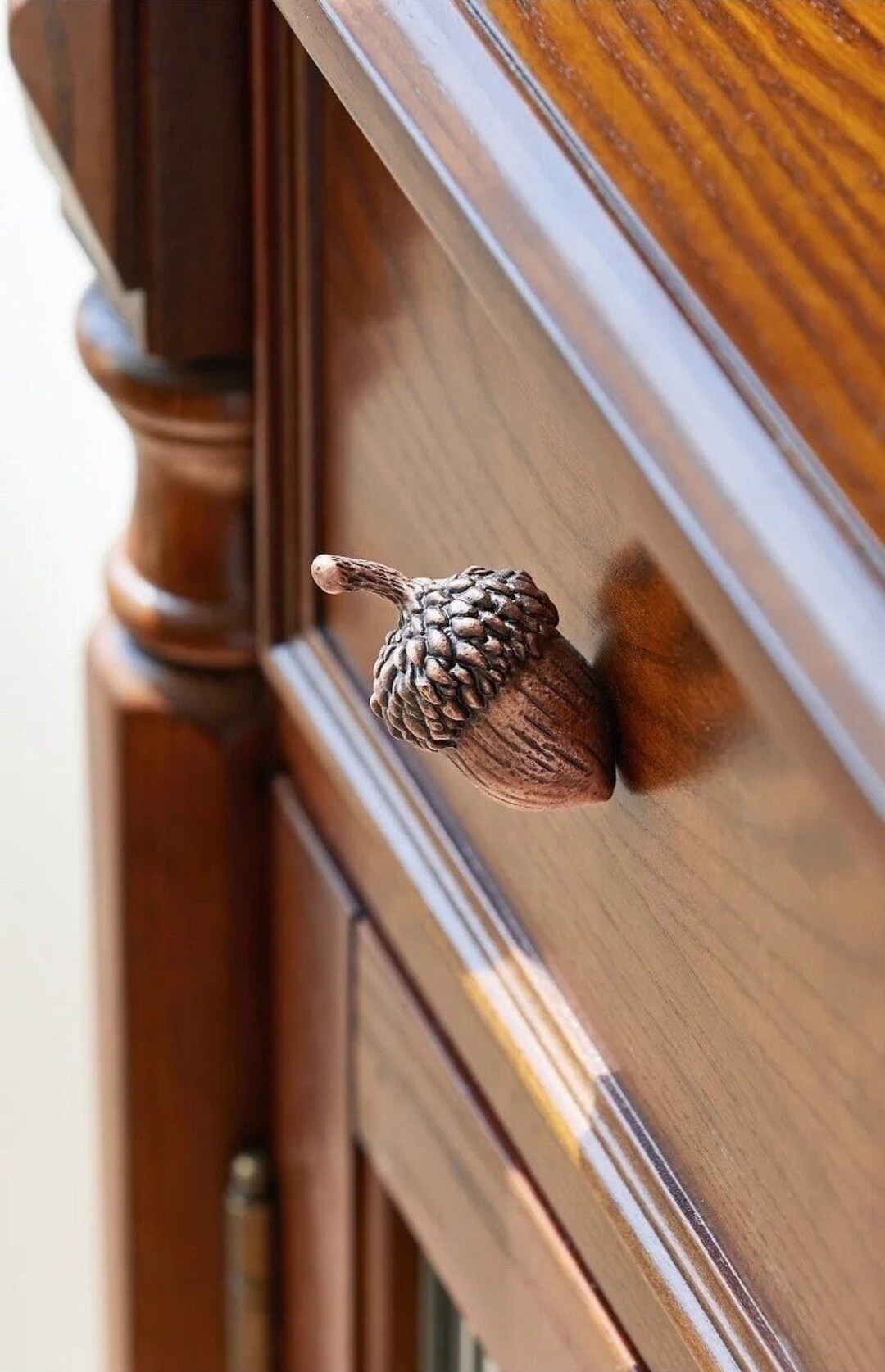 Retro Acorn Door Knob Kitchen Cabinet Pulls Copper Colour - Etsy