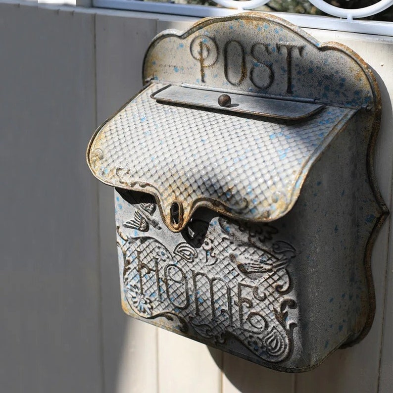 Vintage Post Box Wall Mounted Garden Home Decor Letterbox - Etsy