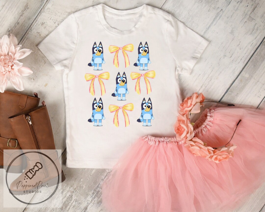 Coquette Bluey and Bows PNG, Bluey png, chicas bluey png, descarga ...