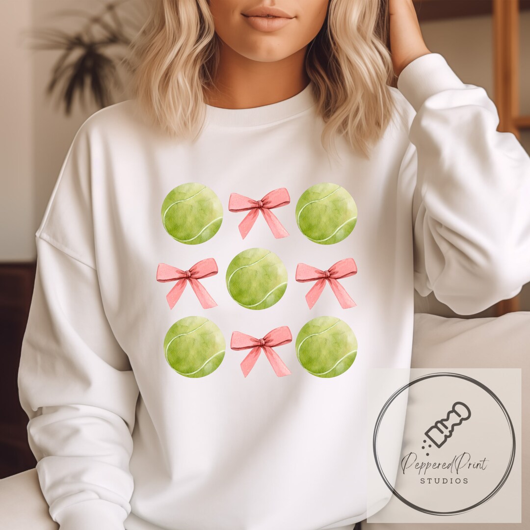 Coquette Tennis and Bows Png, Tennis Png, Tennis Mom Png, Instant ...