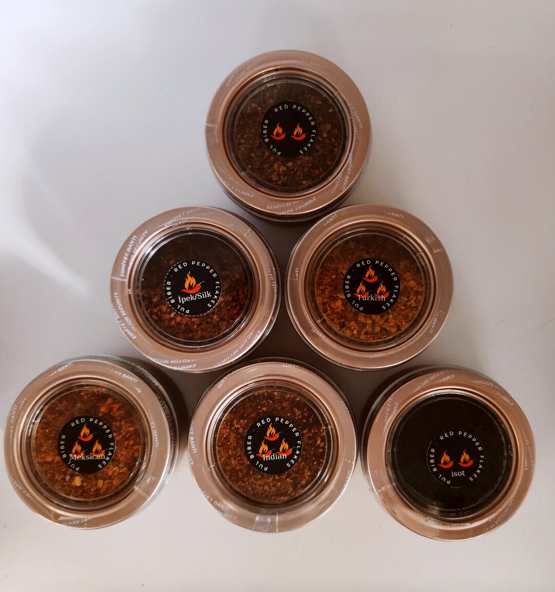 6 Different Types of Hot Chili Peppers in Magnetic Spice Tin Boxes. - Etsy