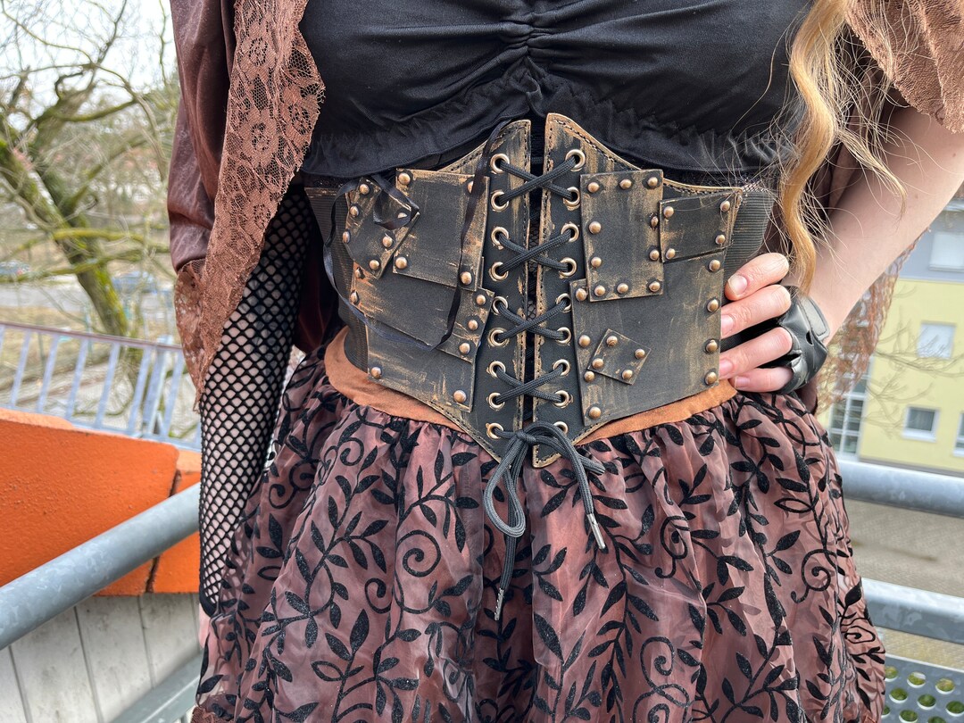 Steampunk Corset Corsage, Costume Cosplay Halloween Carnival Convention ...