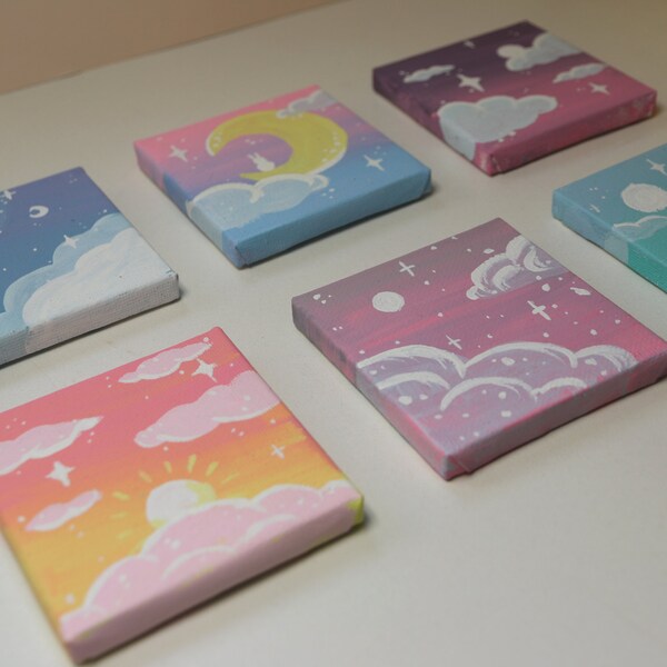 Mini Canvas Painting - Etsy