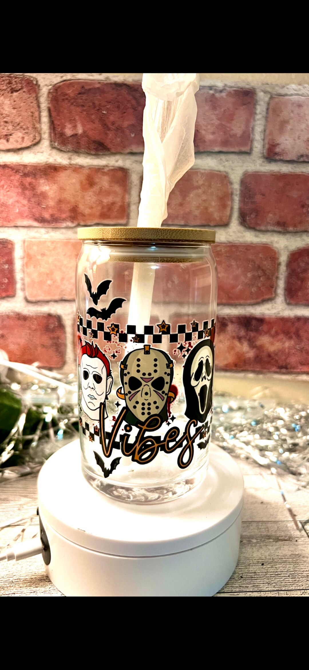 16oz Halloween Horror Movie Villains Michael Jason Ghostface - Etsy