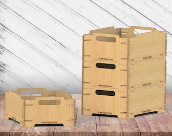 Laser Crate Template - Etsy