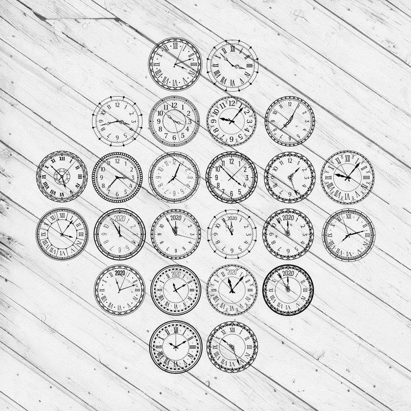 Laser Clock Template - Etsy