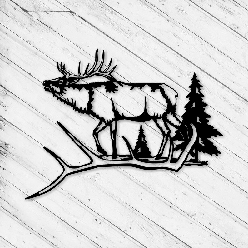 Moose Wall Art Decor Laser Cut Dxf Glowforge Svg Xtool D1 CNC - Etsy