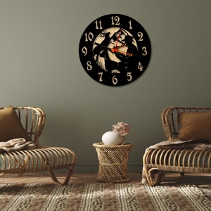 Hunting Wall Clock Laser Cut Dxf Glowforge Svg Xtool D1 CNC Cutting ...