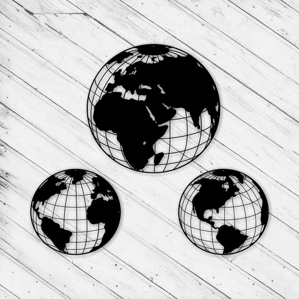 World Map Wall Vinyl - Etsy