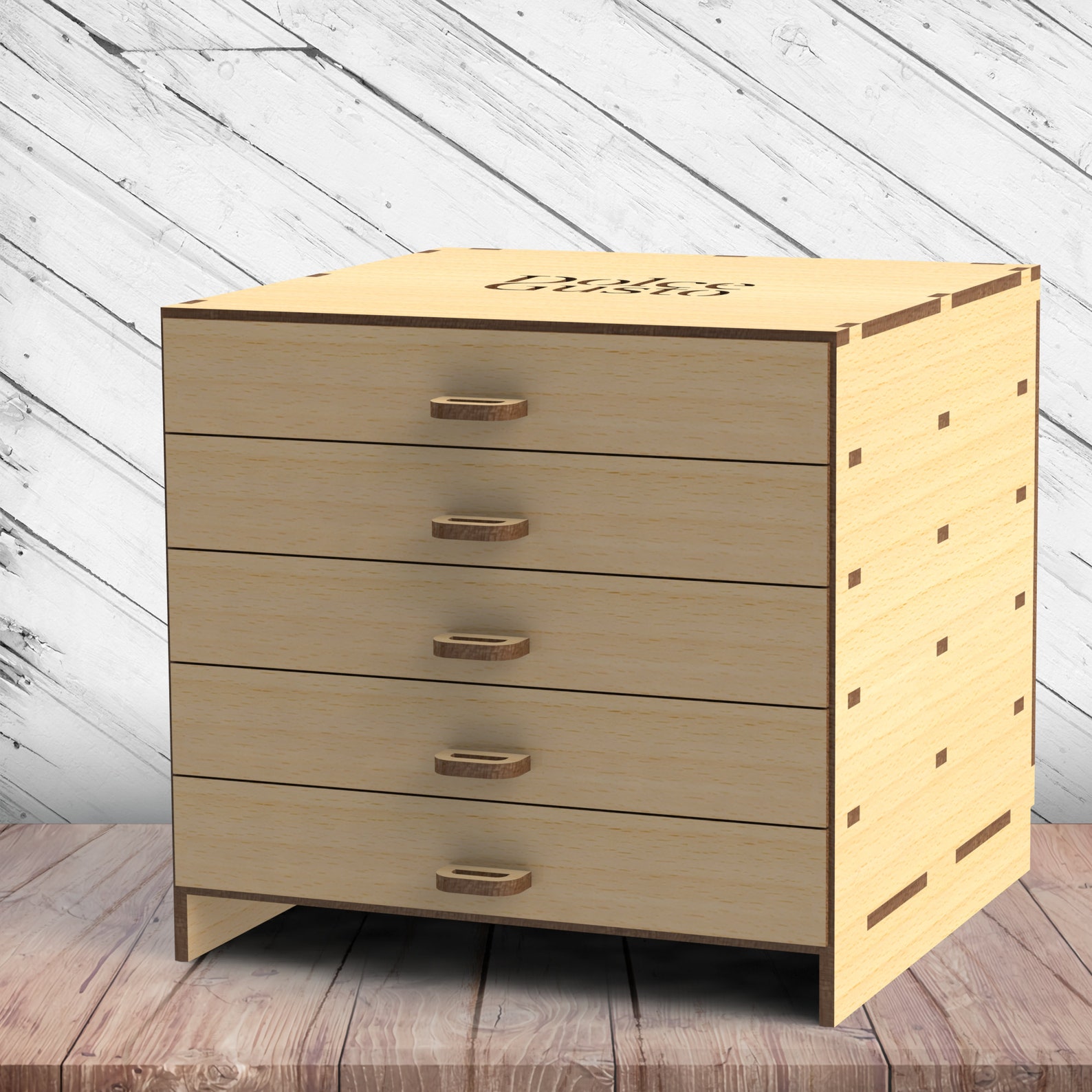 Wood Coffee Capsule Drawers Laser Cut Dxf Glowforge Svg Xtool - Etsy