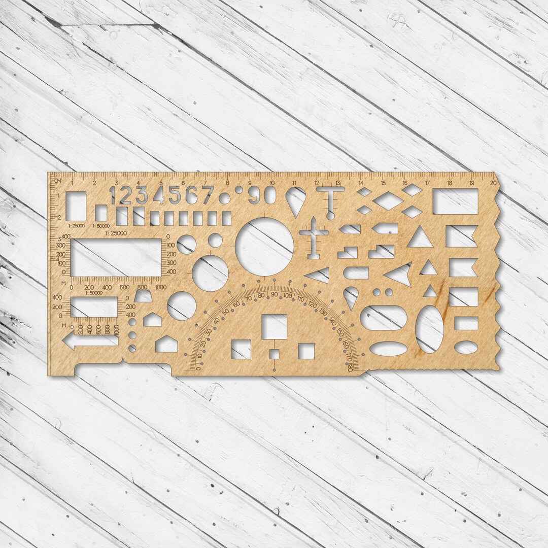 Multipurpose Ruler Laser Cut Dxf Glowforge Svg Xtool D1 Decor Pattern ...