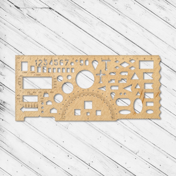 Multipurpose Ruler Laser Cut Dxf Glowforge Svg Xtool D1 Decor - Etsy