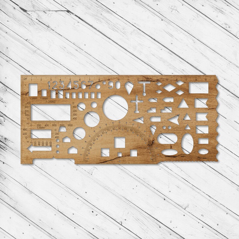 Multipurpose Ruler Laser Cut Dxf Glowforge Svg Xtool D1 Decor - Etsy
