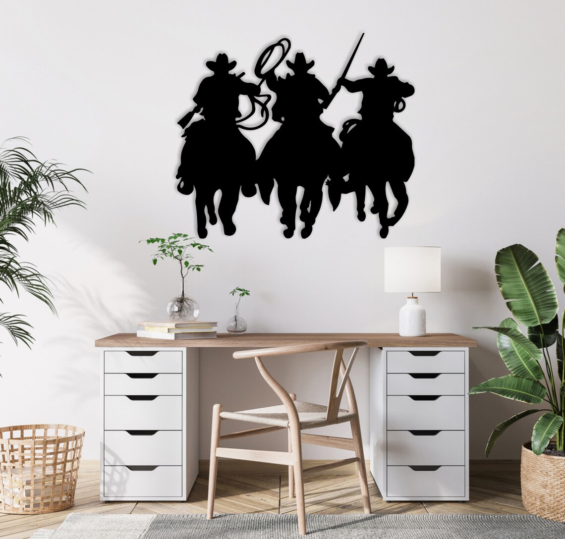 Cowboys Laser Cut Dxf Glowforge Svg Wall Art Decor CNC Router - Etsy