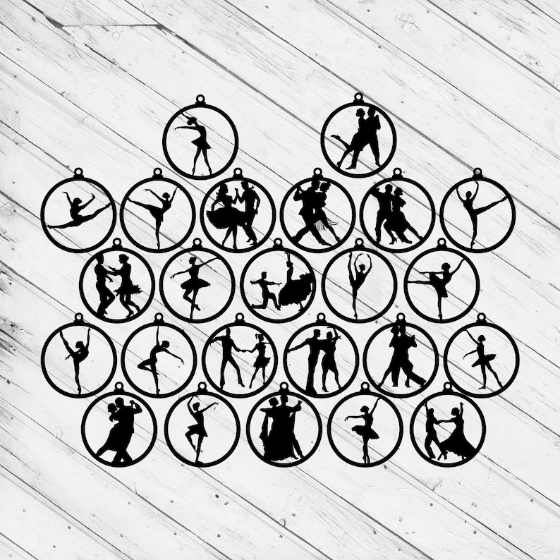 Dancing Figure Bundle Laser Cut Dxf Glowforge Svg File Cricut - Etsy