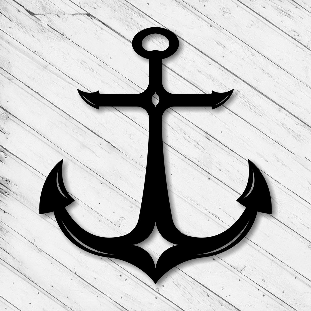 Anchor Laser Cut Dxf Glowforge Svg File Wall Art Decor Cricut Pattern ...