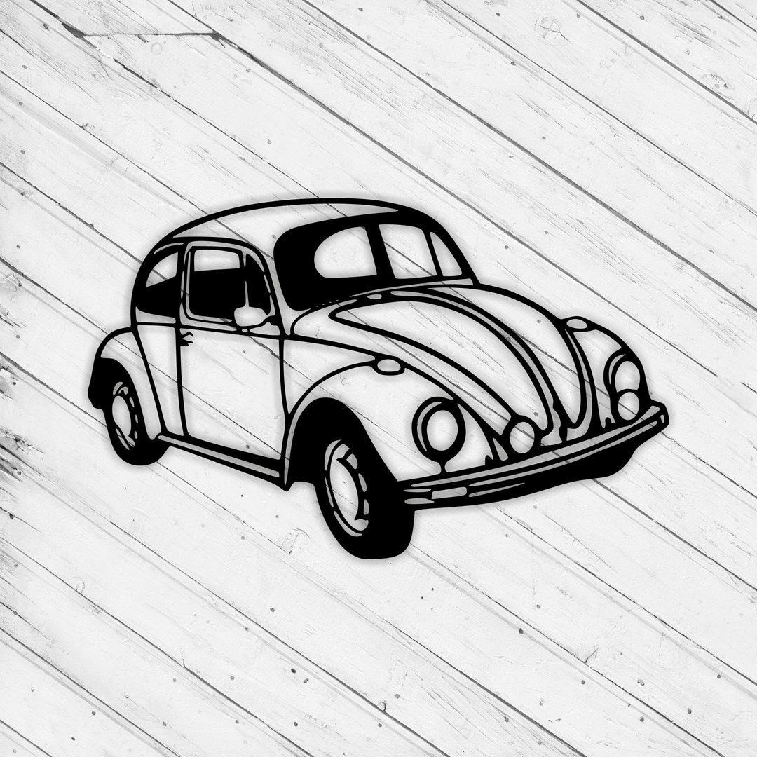 Beetle Car Laser Cut Dxf Glowforge Svg Wall Art Vinly Cut Sticker ...