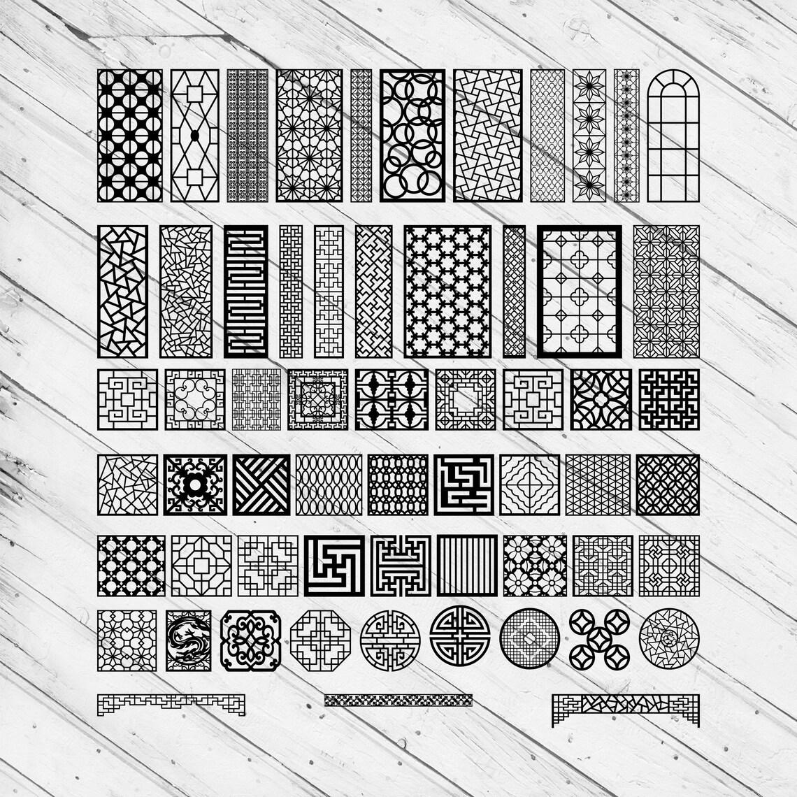 Mega Bundle Screen Panel Laser Cut Dxf Glowforge Svg Xtool - Etsy