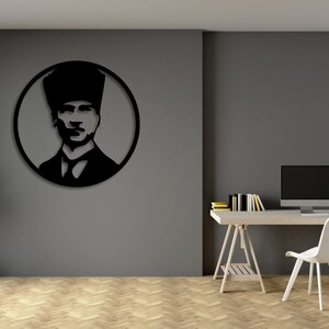 Ataturk Laser Cut Dxf Glowforge Svg File Wall Art Decor Template Cricut ...