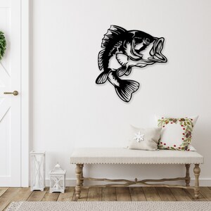 Fish Laser Cut Dxf Glowforge Svg Xtool D1 File Wall Art Decor Pattern ...