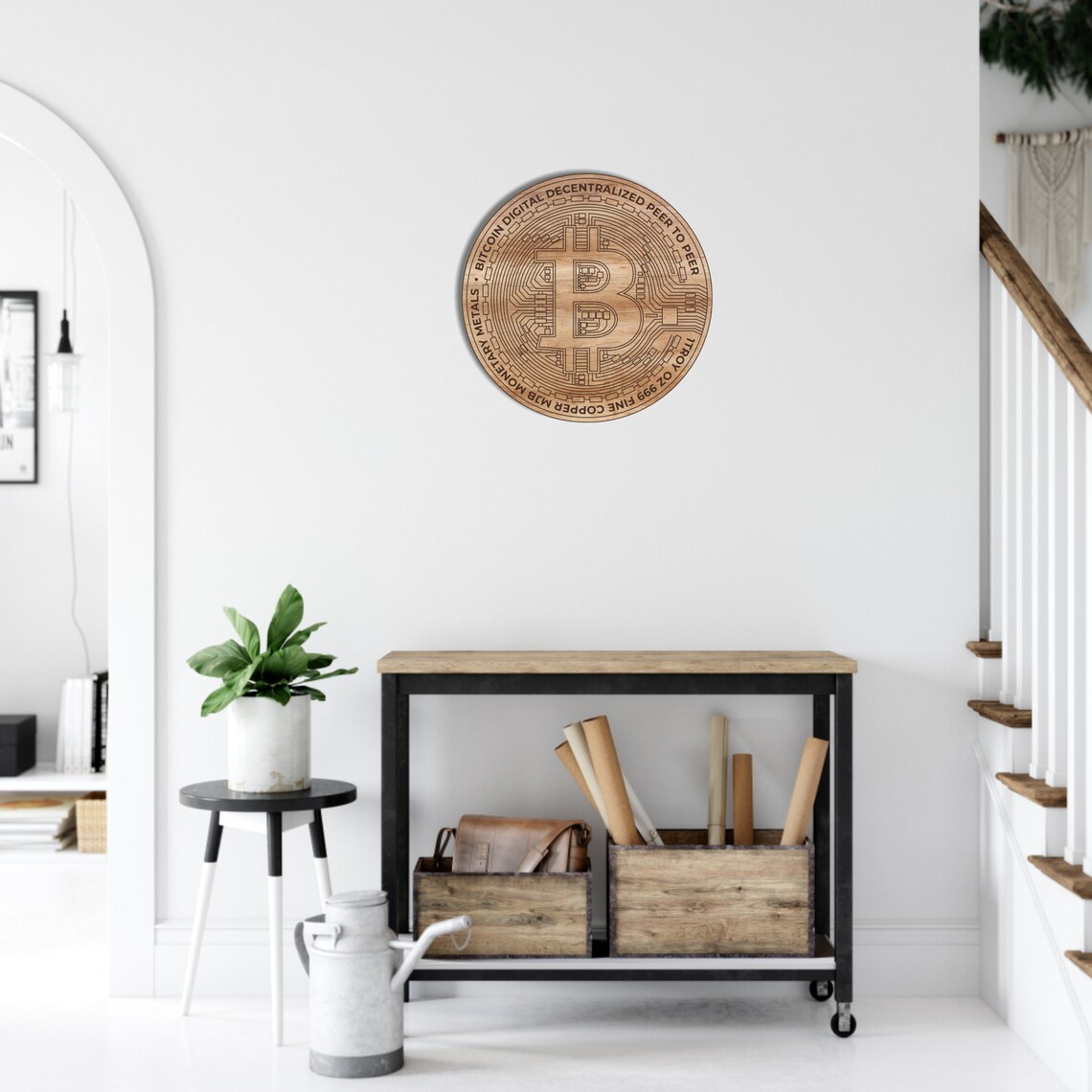 Bitcoin Engraving Laser Cut Dxf Glowforge Svg File CNC Cutting - Etsy